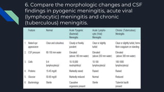 Pathogenesis of Meningitis and Microbiology of Organisms | PPTX