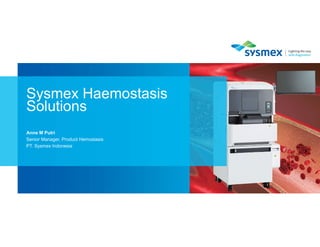 3. Sysmex Haemostasi Solutions & DDimer.pdf