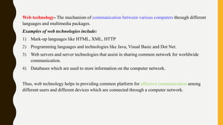 3. WEB TECHNOLOGIES.pptx B.Pharm sem 2 CAP | PPTX