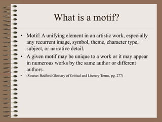 3.2.3 Symbolism and Motif creative .ppt