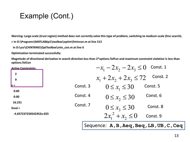 optimization methods by using matlab.pptx | Programming Languages | Computing