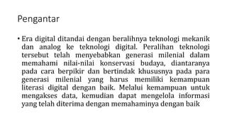 Pentingnya Literasi Digital dengan Budaya konservasi | PPT