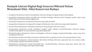 Pentingnya Literasi Digital dengan Budaya konservasi | PPT