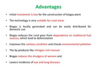 Biogass ppt of renewable energy and green technology | PPTX