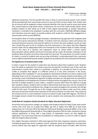 ACADEMIC BANK OF CREDIT: A WORLDWIDE VIEWPOINT | PDF