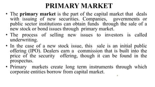 3. Financial Market Constituents.pptx finance | PPTX