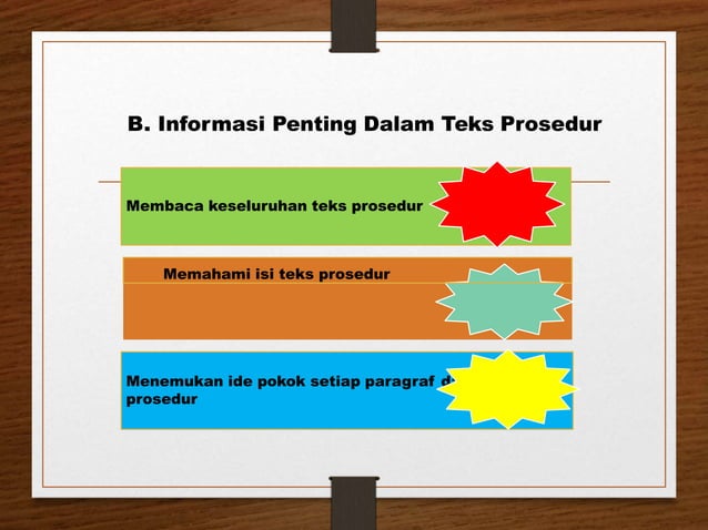 Teks prosedur bahan ajar bahasa indonesia kelas 7 | PPTX