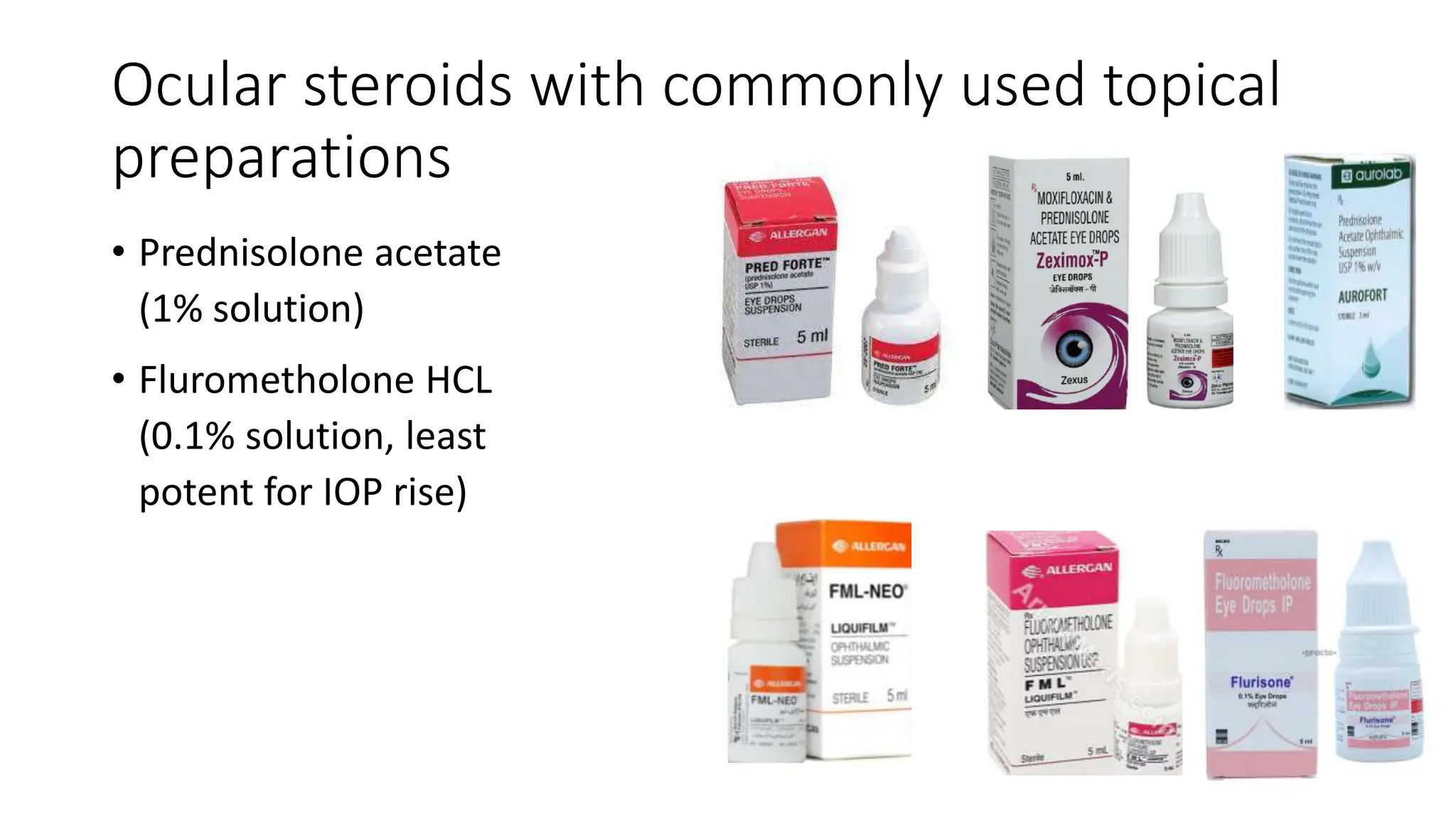 Ocular steroids-Dexamethasone, Betamethasone, Prednisolone and ...
