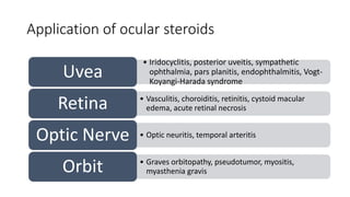 Ocular steroids-Dexamethasone, Betamethasone, Prednisolone and Flurometholone | PPTX | Endocrine ...