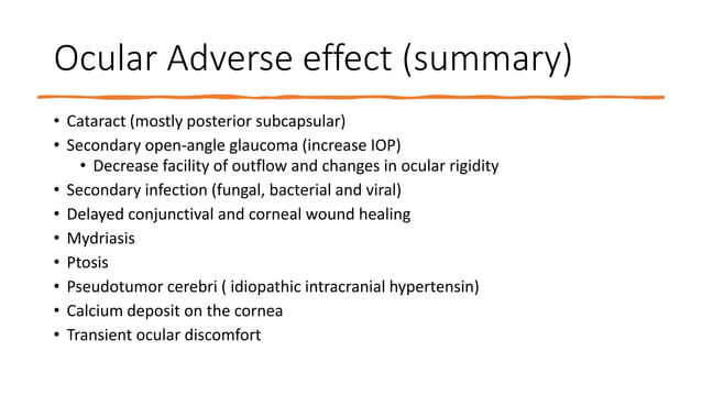 Ocular steroids-Dexamethasone, Betamethasone, Prednisolone and ...