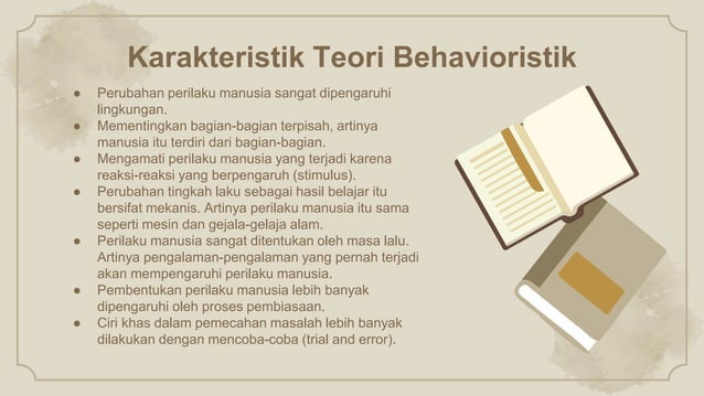 PPT teori Behaviourisme dan tokoh-tokohnya | PPT