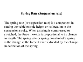 3. SUSPENSION system for the cars automatic | PPTX