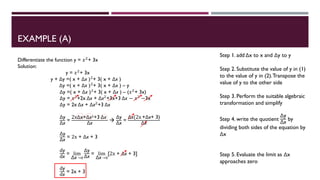 3. DERIVATIVE BY INCREMENT IN CALULUS 01 | PPT