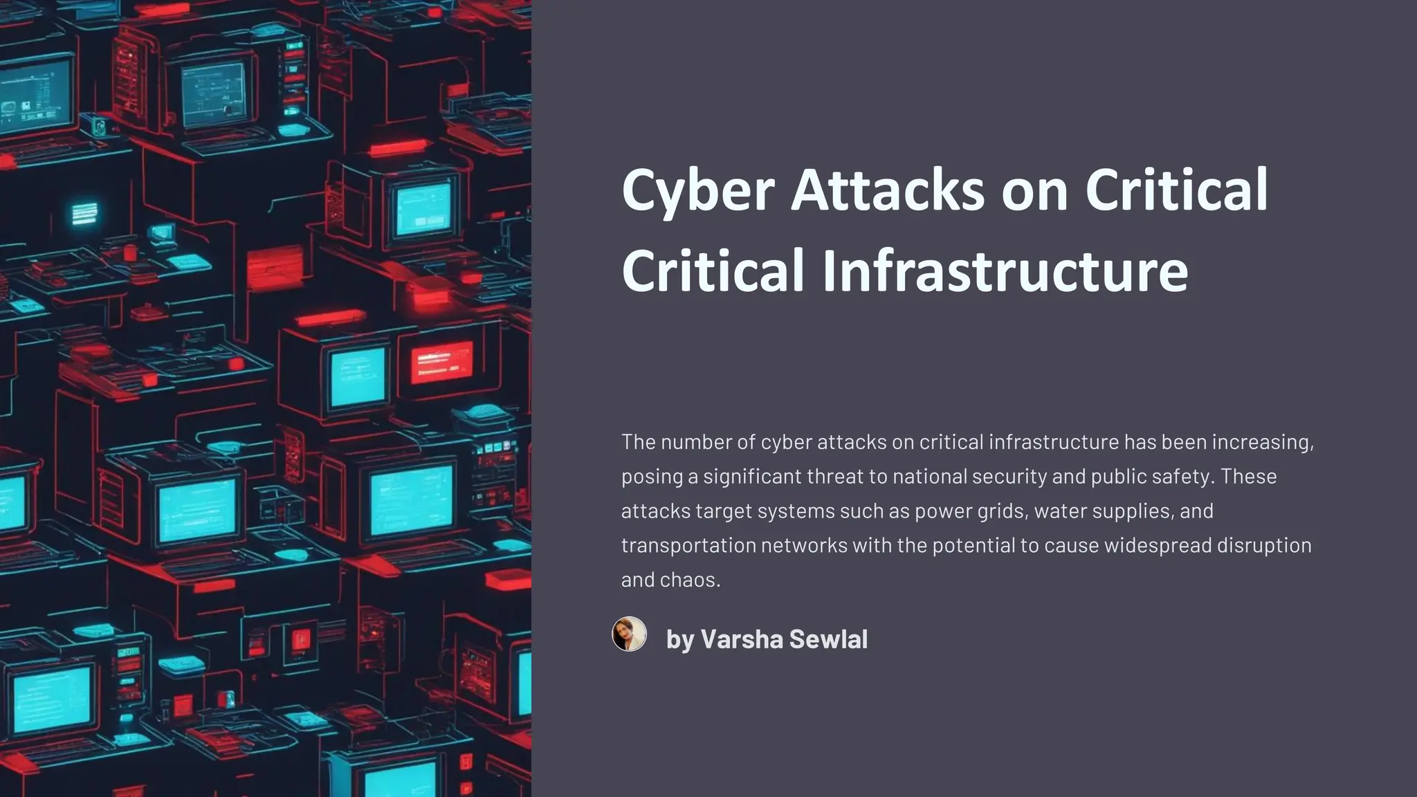 Varsha Sewlal- Cyber Attacks on Critical Critical Infrastructure | PDF