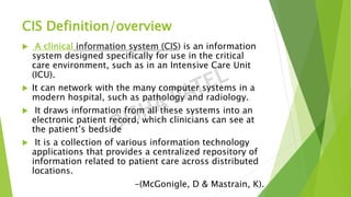 3.1 Information system in healthcare (ICT) | PPTX