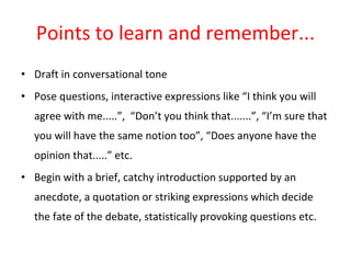 Debate Writing is a key component of class XI .pptx