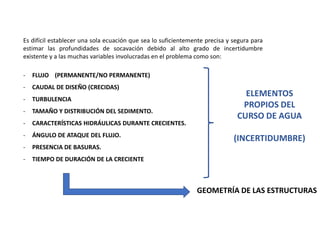 SOCAVACION Y EROSION CAPITULO 3 DIFERENTES METODOS | PDF