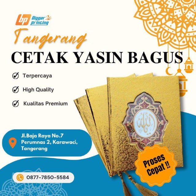 PROSES CEPAT Wa./Call 0877-7850-5584, Cetak Yasin di Sukadiri | PDF