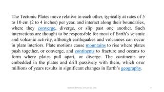 Introduction to Plate tectonics and its consequences.pptx