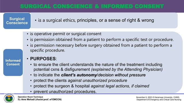 Surgical Conscience and Informed Consent | PDF