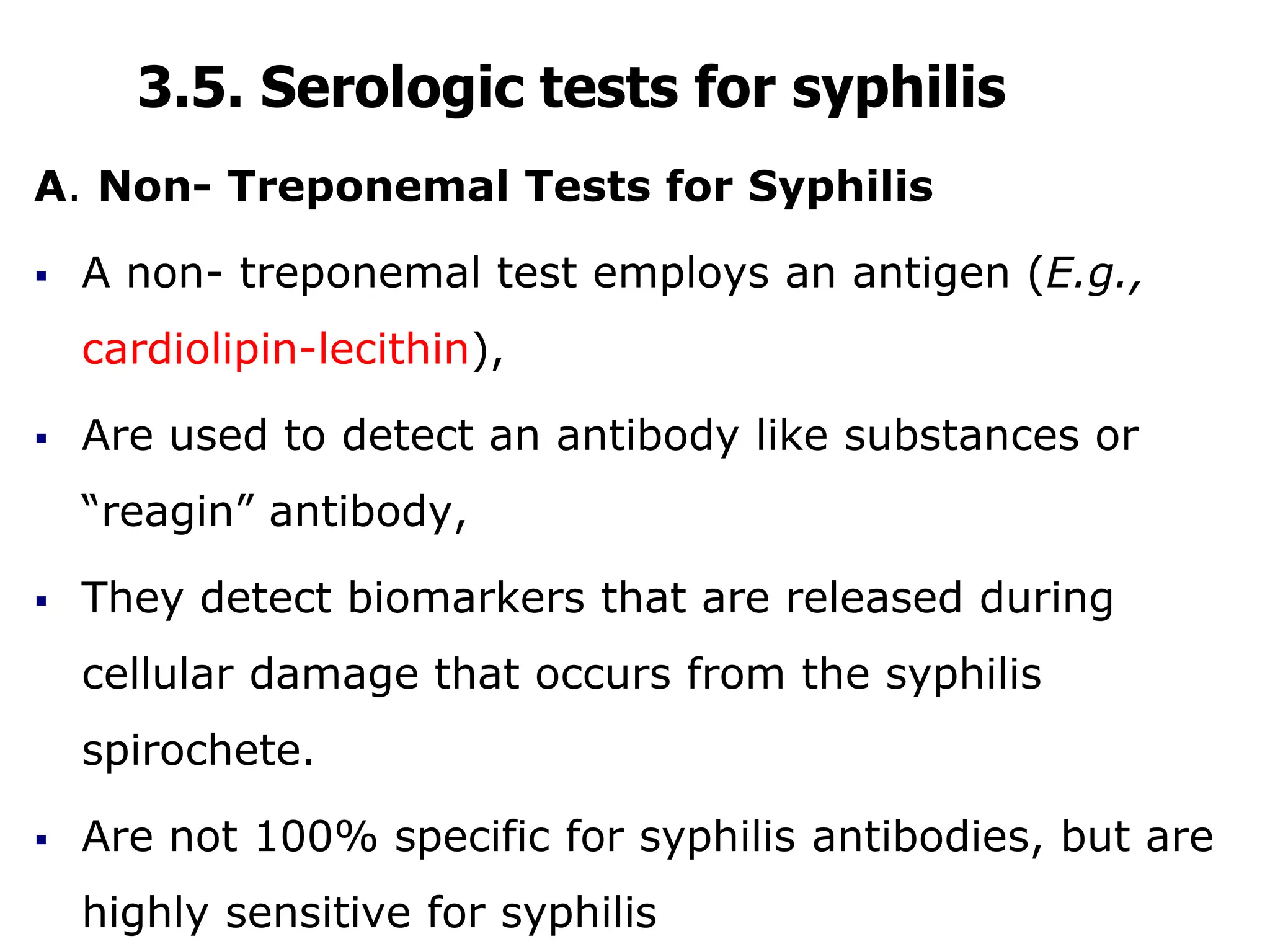 Syphilis Serology serological test for medical laboratory.ppt