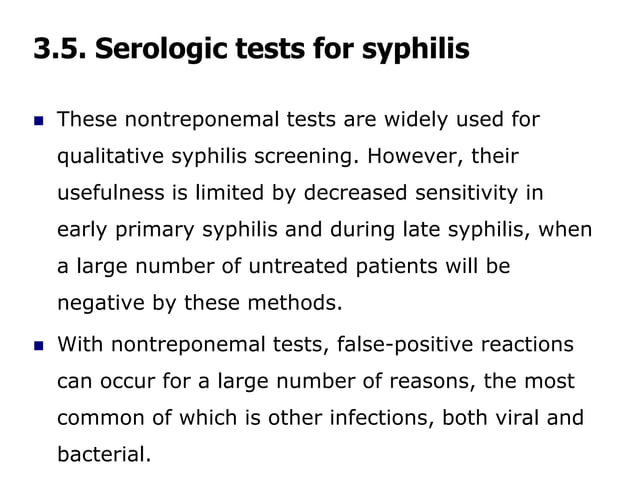 Syphilis Serology serological test for medical laboratory.ppt
