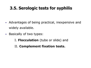 Syphilis Serology serological test for medical laboratory.ppt