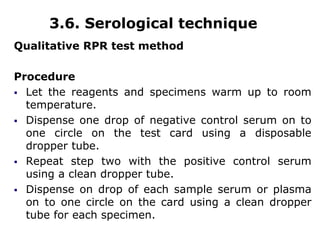 Syphilis Serology serological test for medical laboratory.ppt
