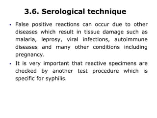 Syphilis Serology serological test for medical laboratory.ppt