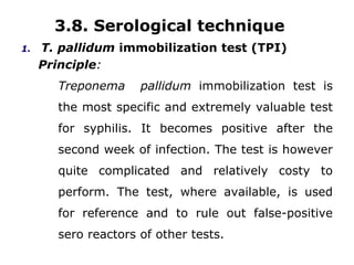 Syphilis Serology serological test for medical laboratory.ppt
