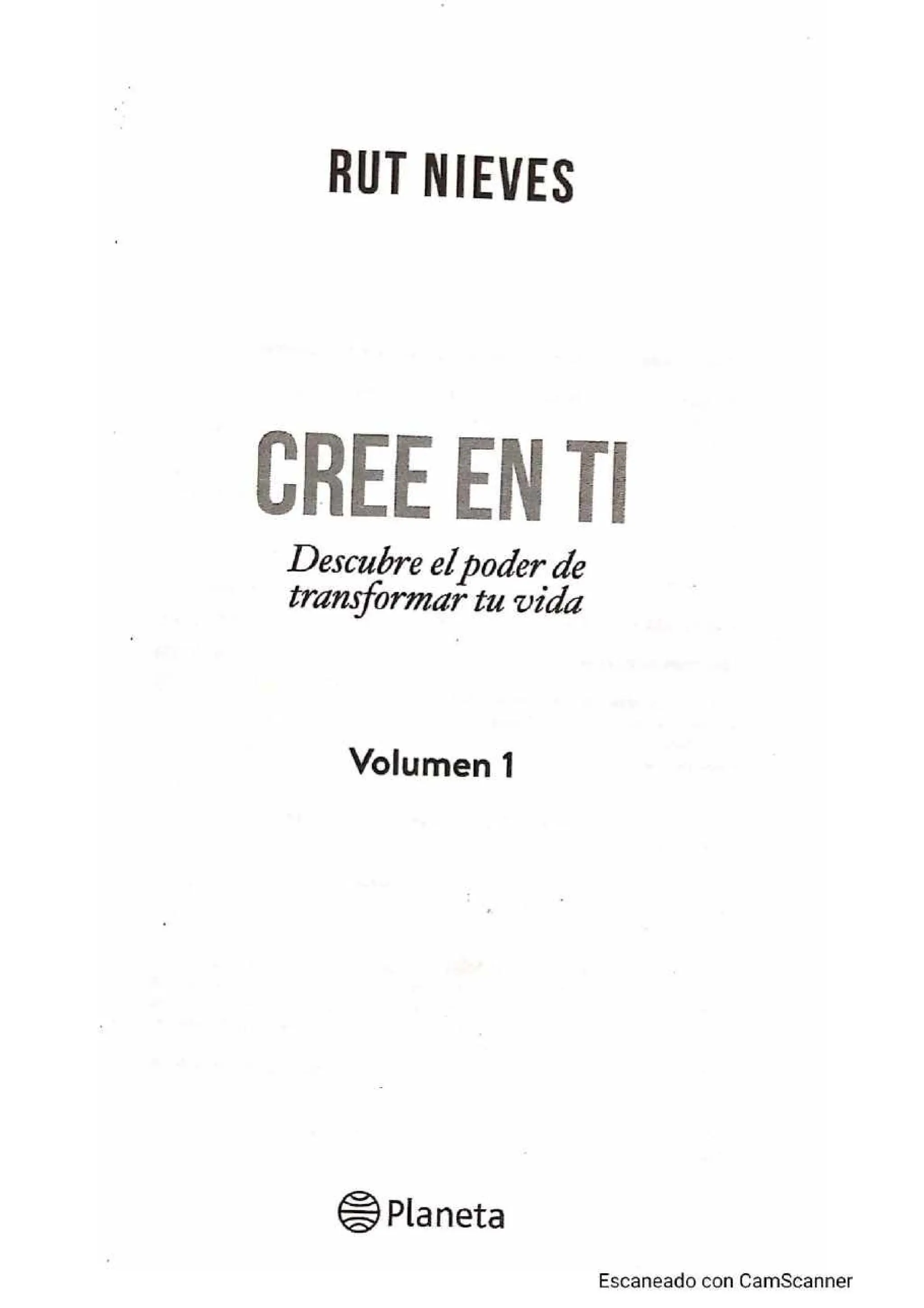 3.- Cree-en-Ti-Rut-Nieves. DESARROLLO PERSONAL | PDF