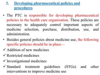 PTC committee pharmacy and therapeutic c | PPTX