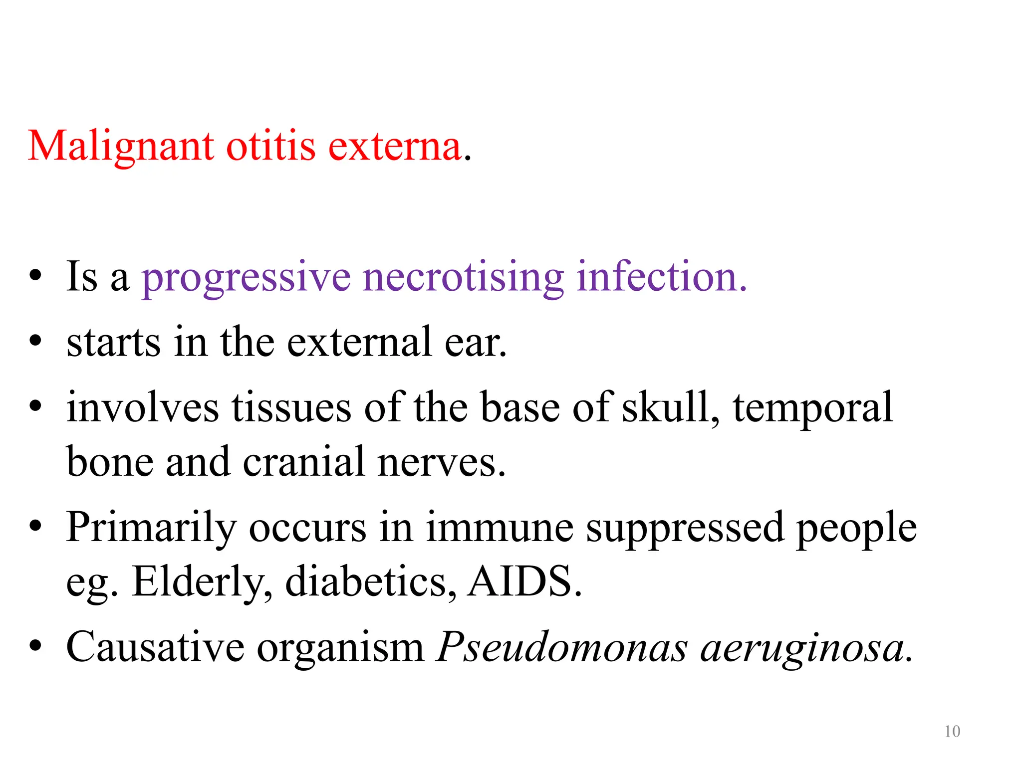Otitis externa on human ear Pathophysiology | PPTX
