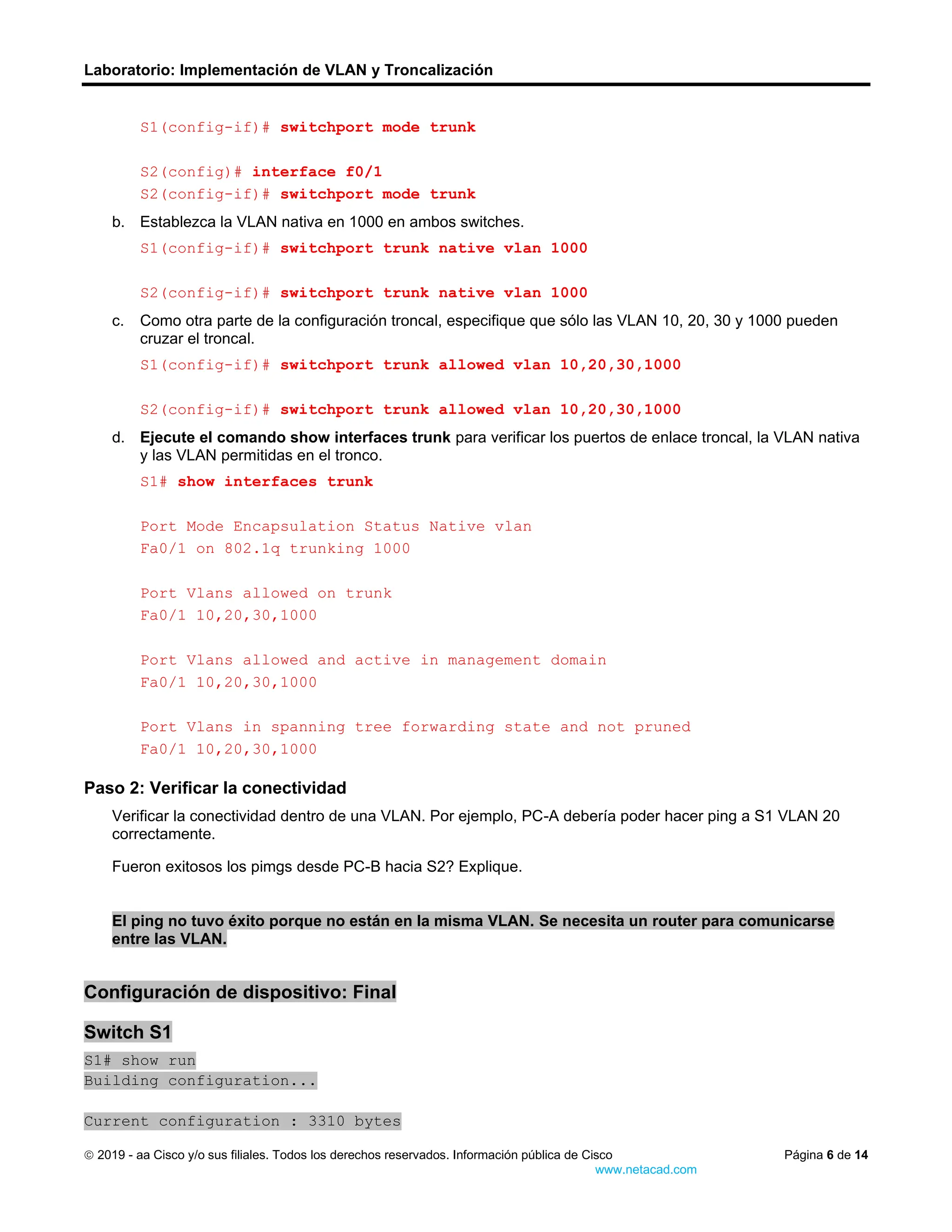 362 Lab Implement Vlans And Trunking Ilmpdf