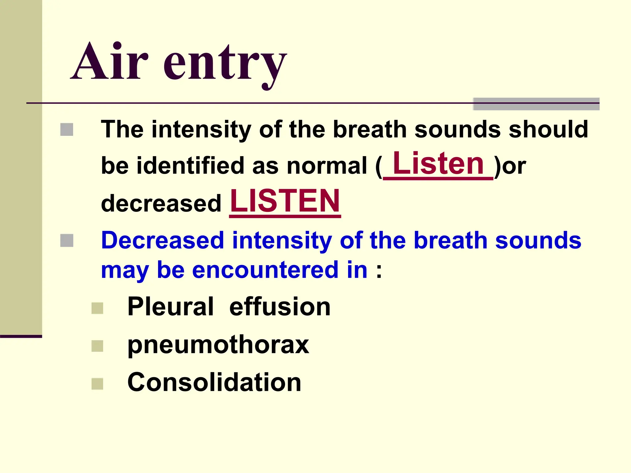3. Chest examination.ppt ehbeiebeiwbbwbsiehbe | PPT