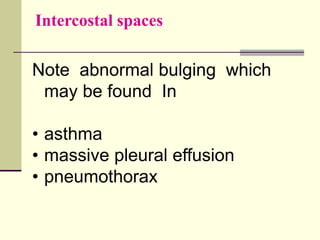 3. Chest examination.ppt ehbeiebeiwbbwbsiehbe | PPT