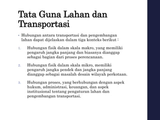 Sistem tata Guna Lahan transportasi.pptx
