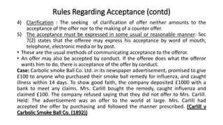 3. Corporate and Business Law. Offer & Acceptance | PPT
