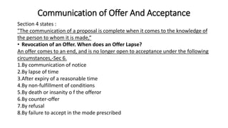 3. Corporate and Business Law. Offer & Acceptance | PPT