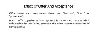 3. Corporate and Business Law. Offer & Acceptance | PPT