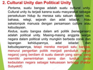 Materi Identitas dan Integrasi Nasional dalam mempersatukan bangsa | PPTX