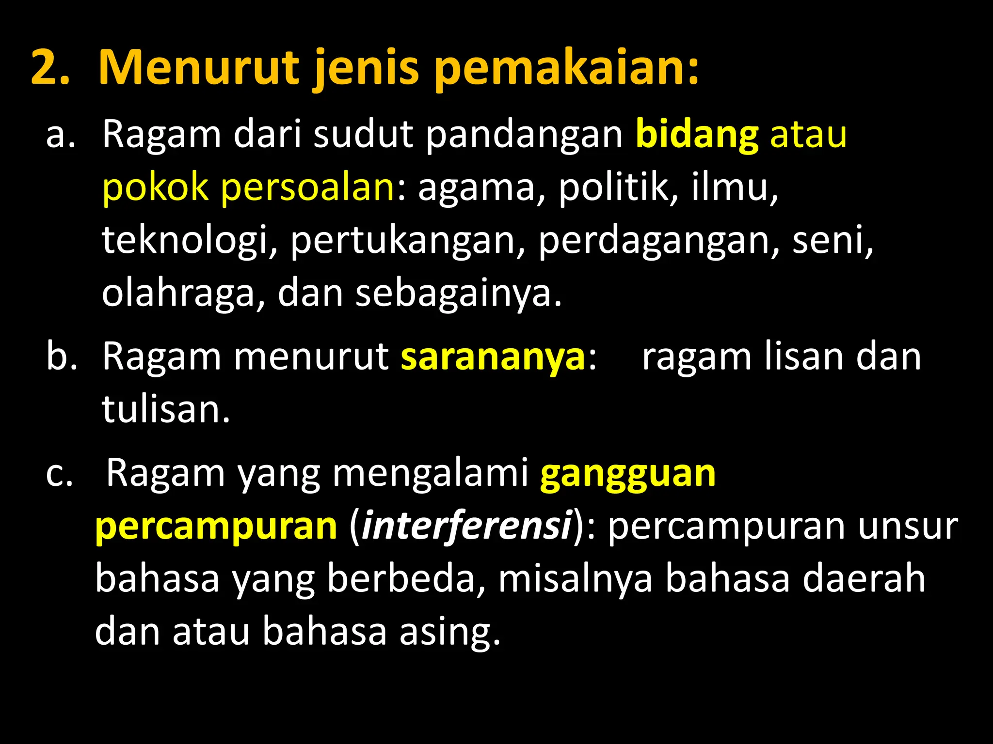 Ragam Bahasa Indonesia materi tentang pp | PPTX