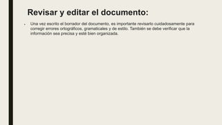 estructura formal del documento acorde a ineamientos | PPTX