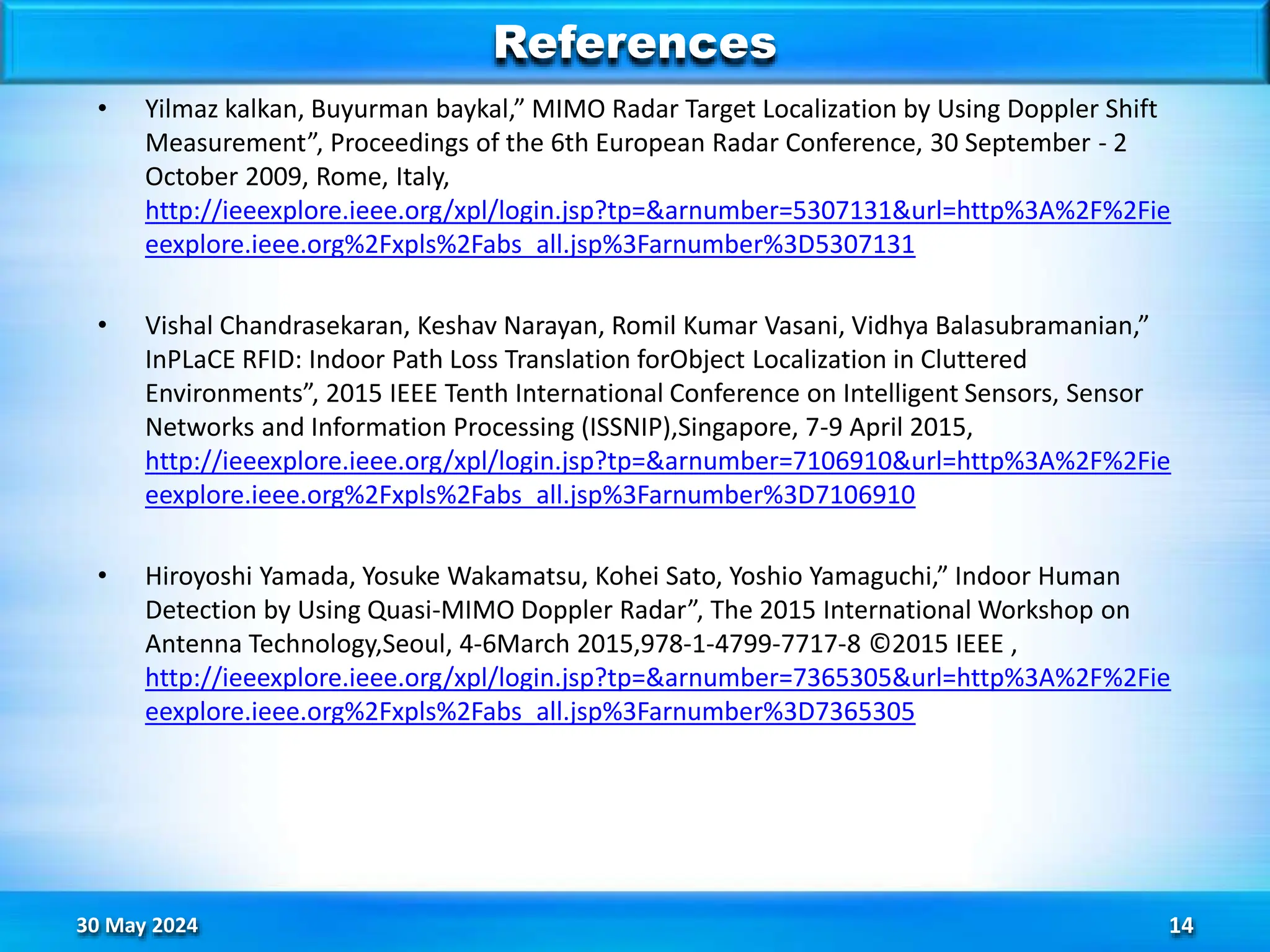 MIMO : system for indoor object detection | PPTX