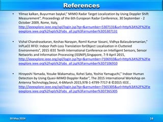 MIMO : system for indoor object detection | PPTX