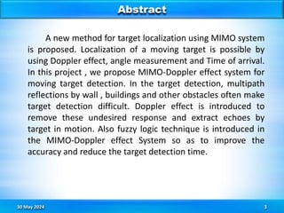 MIMO : system for indoor object detection | PPTX