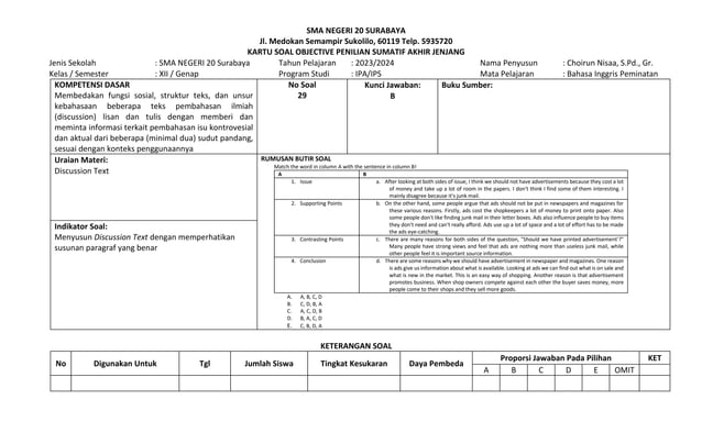 3. KARTU SOAL PSAJ BAHASA INGGRIS PEMINATAN 2023-2024.docx