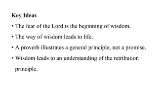 3. The Book of Proverbs: The fear of the Lord is the beginning of ...