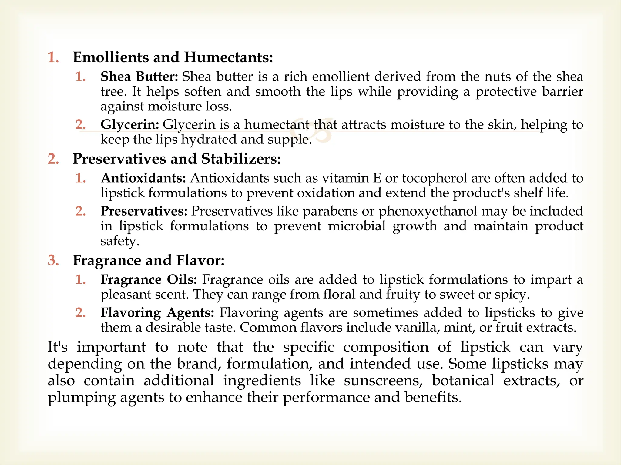 Types of Herbal Cosmetics its standardization. | PPTX