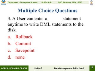 3.1- Data Management & Retrieval using data analytics techniques | PPT